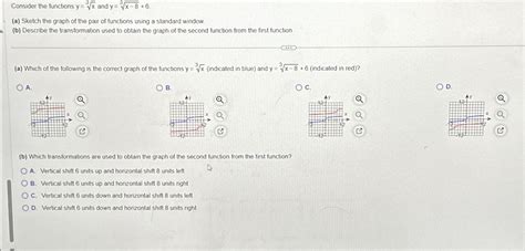 solved consider the functions y x3 ﻿and y x 83 6 a ﻿sketch