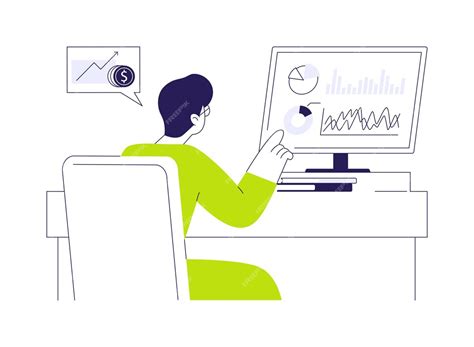 Premium Vector Stock Market Data Analysis Abstract Concept Vector Illustration