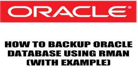 How To Backup Oracle Database Using Rman Utility Bangla Tutorial Youtube