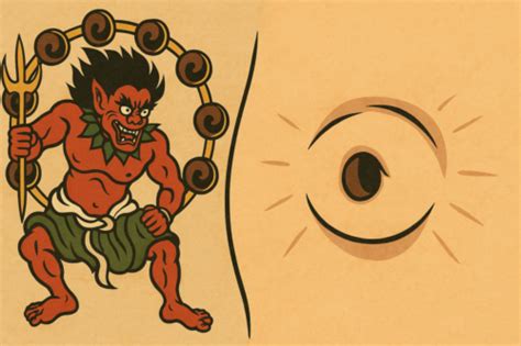 雷様に『おへそ』を取られる伝承の真相は？じつは深い意味があった！ もふたん