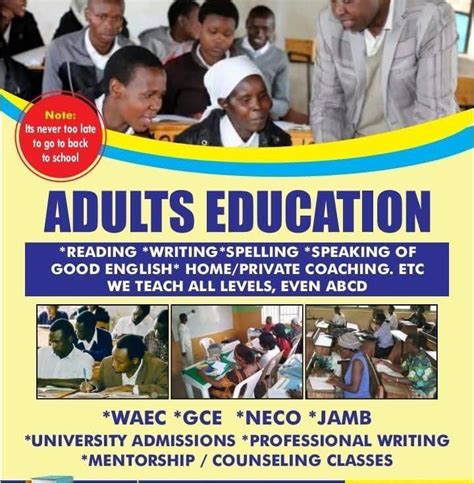 Adults Education In Lagos Lagos