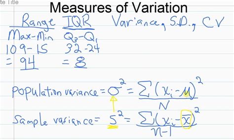 Measures Of Variation Quiz Quiz Now