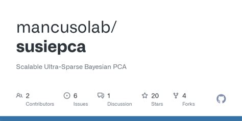 Github Mancusolabsusiepca Scalable Ultra Sparse Bayesian Pca