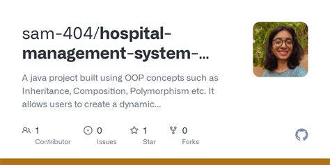 GitHub Sam Hospital Management System OOP A Java Project Built Using OOP Concepts Such As