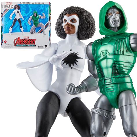 Avengers 60th Anniversary Marvel Legends Captain Marvel Vs Doctor Doom