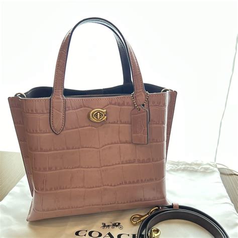 【美品】コーチトートバッグ ピンクウィロー バッグ