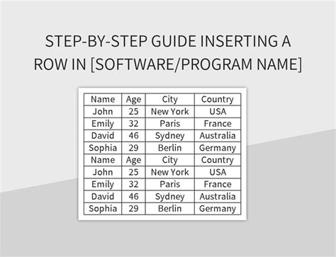 Free How To Insert A Row Templates For Google Sheets And Microsoft Excel Slidesdocs