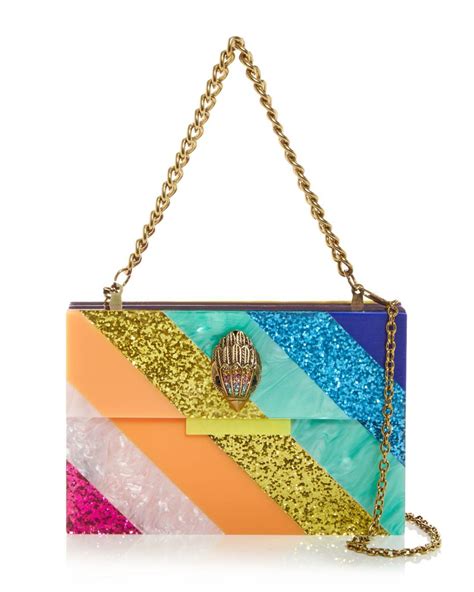 Kurt Geiger Kensington Box Clutch In Blue Lyst