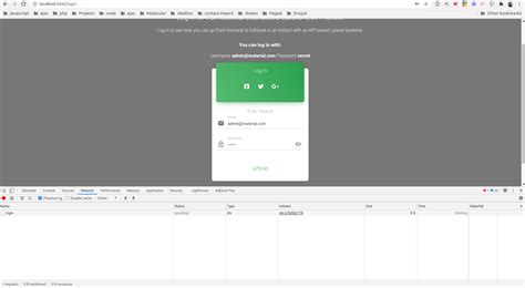 impossible to login · issue 8 · creativetimofficial vue material