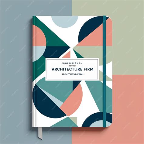 Modern Geometric Pattern Architecture Firm Notebook Cover Design