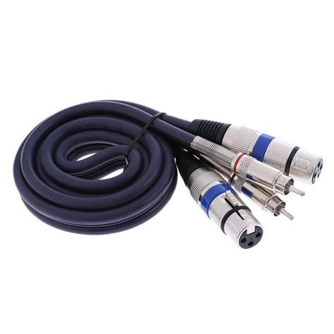 Cable De Audio Xlr A Rca Xlr Dual A Cable Rca 2 Xlr A 2 Cables De