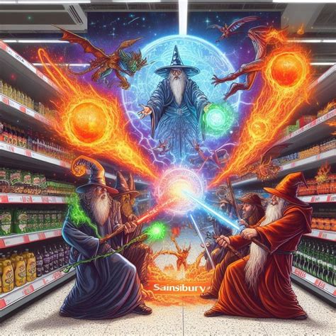 Epic Wizard Battle In Sainsburys Rweirddalle
