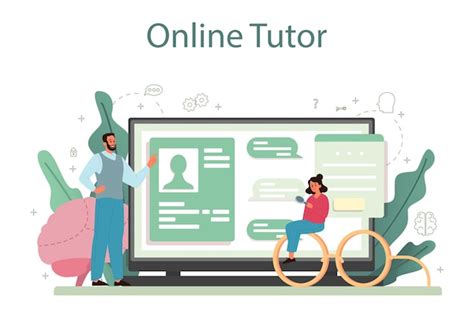 Serviço ou plataforma online de psicologia Vetor Premium