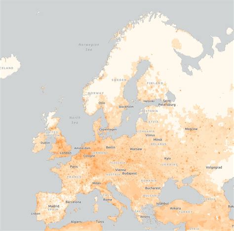 Map Of Population Density Of Europe Rmapporn