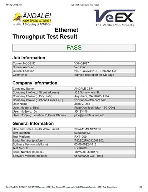 why printed test reports format looks different when printed of pdf