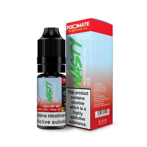 Nasty Podmate Nic Salt Watermelon Ice 10ml 10mg Vape And Go