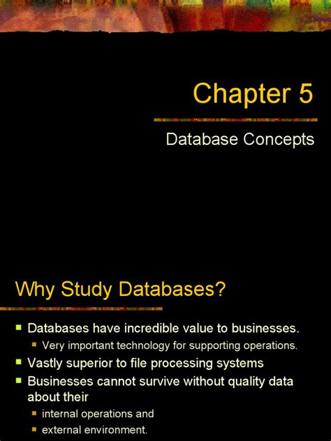 Database Concepts Pdf Databases Information Technology Management