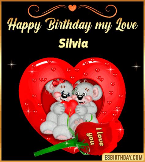 Happy Birthday Silvia  🎂 Images Animated Wishes【28 S】