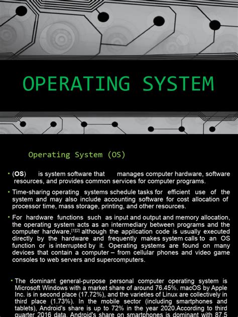 What Is Operating System Os Pdf Mac Os Operating System