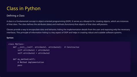 Object Oriented Programming In Pythonpptx