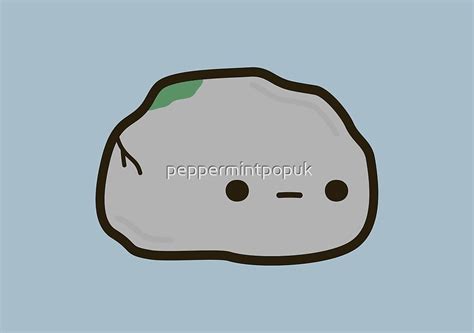 Cute Rock By Peppermintpopuk Redbubble