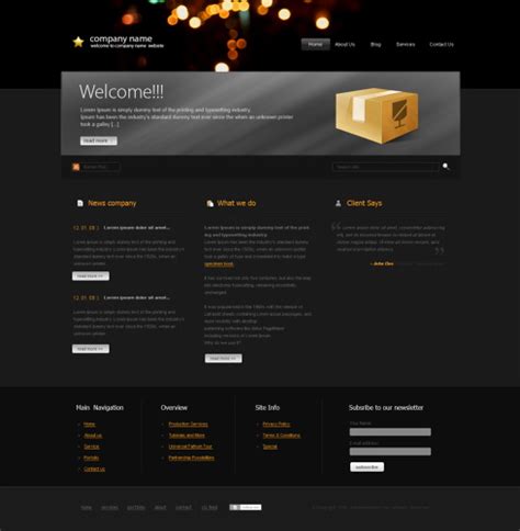 MagicNight Web Template Personal CSS Templates CSS Templates