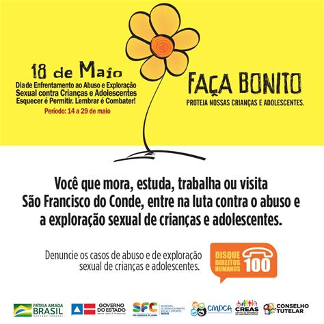 Semana De Enfrentamento Ao Abuso E Exploração Sexual De Crianças E