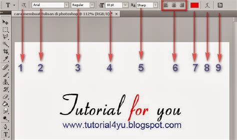 Cara Mudah Membuat Tulisan Di Photoshop