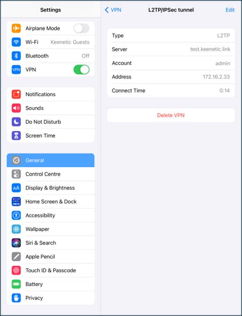 Connecting To An L Tp Ipsec Vpn Server From Ios Keenetic