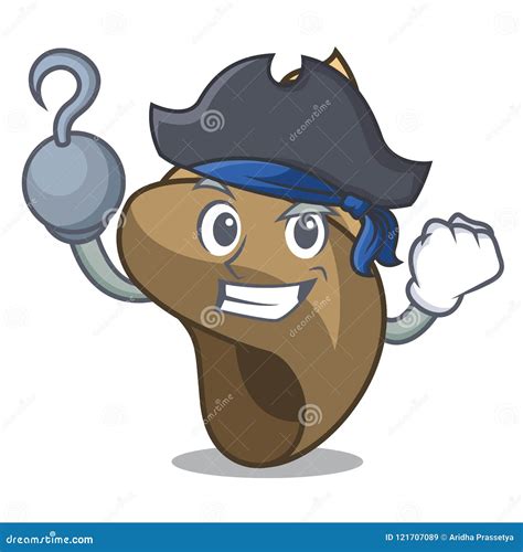 Pirate Spiral Shell Character Cartoon Stock Vector Illustration Of