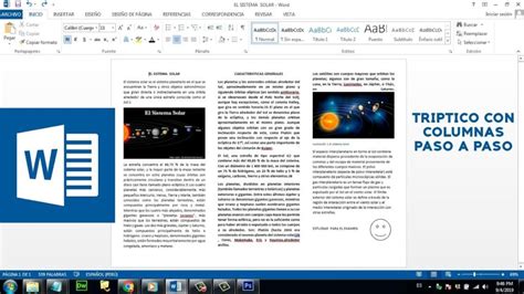 CÓMO HACER UN TRÍPTICO EN WORD PASO A PASO