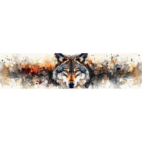 Wolf Border Clipart Wildlife Theme High Resolution Digital Download