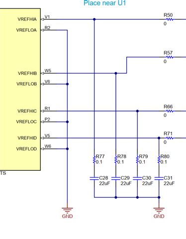 TMS320F28388D The External Circuit For The ADC Vref C2000