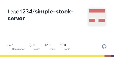 Github Tead1234simple Stock Server