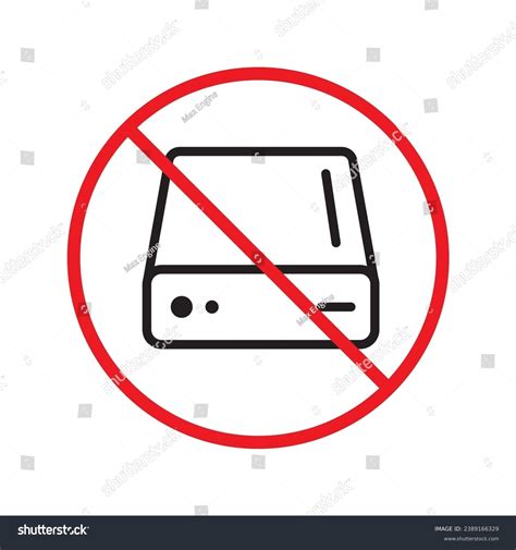 Forbidden Prohibited Warning Caution Attention Restriction Stock Vector