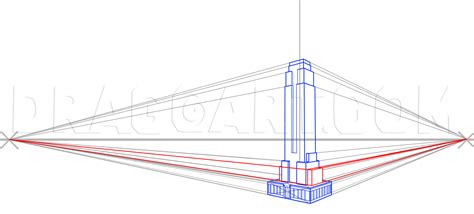 Empire State Building Drawing Steps By Steps