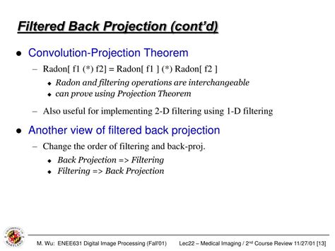 Ppt Medical Imaging Topic Radon Transform And Inverse Radon Transf