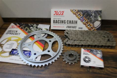 【未使用】cbx用 シルバー スプロケット チェーン フルセット 520 45t 520 16t cbx550f cbr400fの落札情報詳細