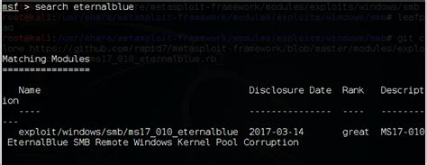 Metasploit Basics Part 07 Adding A New Module Eternalblue Hackers