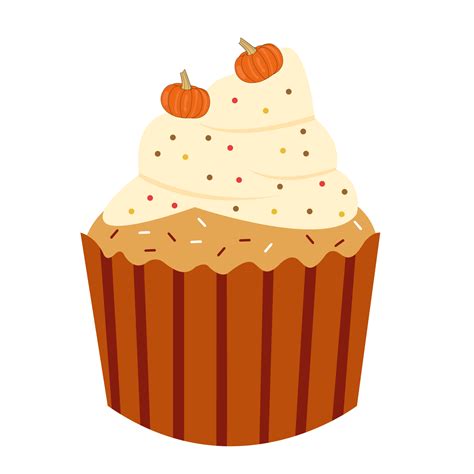 Pumpkin Cupcakes Clipart 13391130 Png