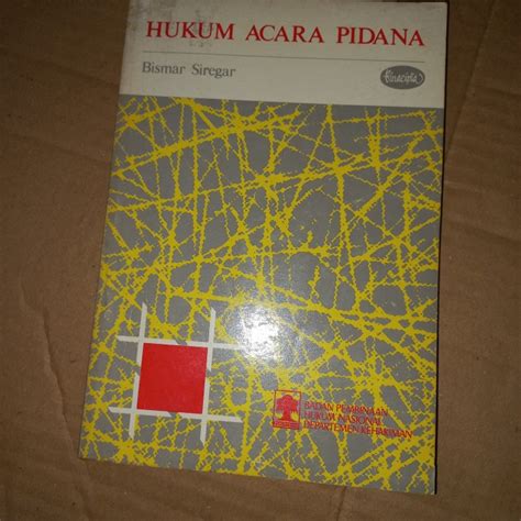Jual Buku Hukum Acara Pidana Bismar Siregar Shopee Indonesia