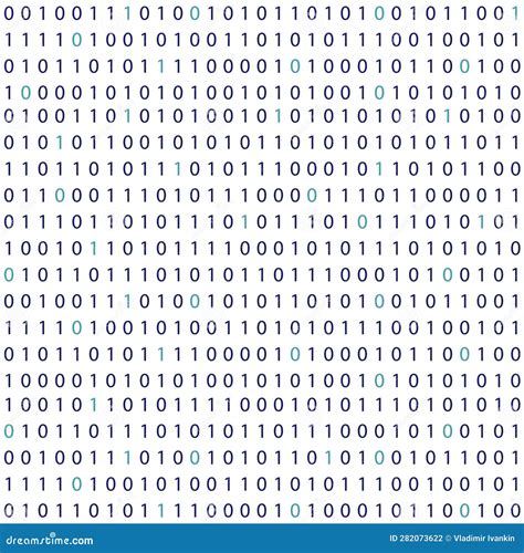 Vector Streaming Binary Code Background Stock Vector Illustration Of