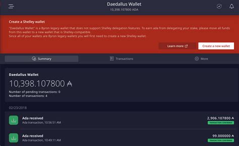 I Cant Seem To Withdraw My Ada From A Cardano Wallet I Created A Long
