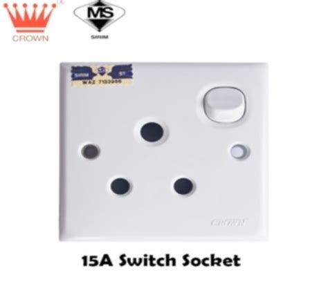 [sirim Approved] 15a Socket Aircond Heater Socket Round Head Plug