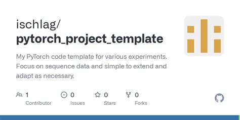 Github Ischlagpytorchprojecttemplate My Pytorch Code Template For