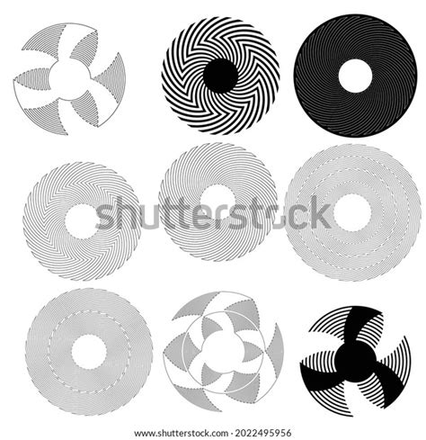 Set Abstract Design Elements Vector Illustration Stock Vector Royalty