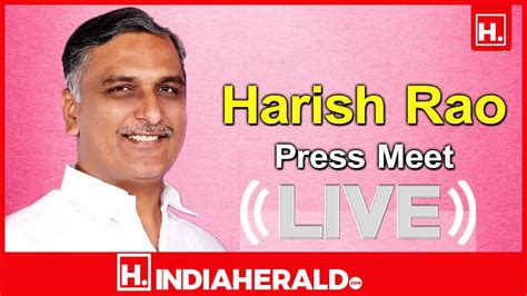 Live Harish Rao Press Meet Livemlc Election Campaign In Shankerpally