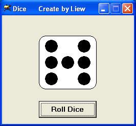 A Dice Created By Visual Basic