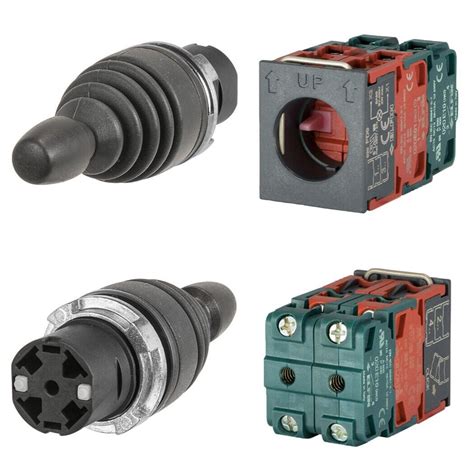 4 Position Control Joystick Switch Maintained And Spring Return 2no 2nc Ø 22 Mm Sensors Trade