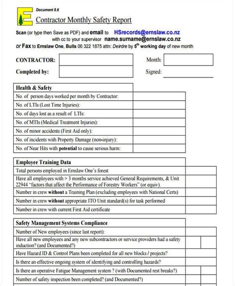 Emergency Drill Report Template